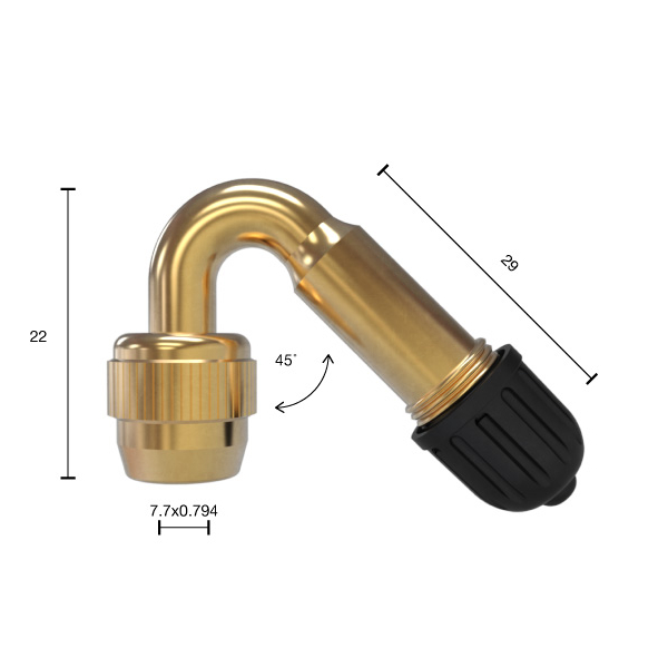 90° Valve Stem Adapter - Thork Racing